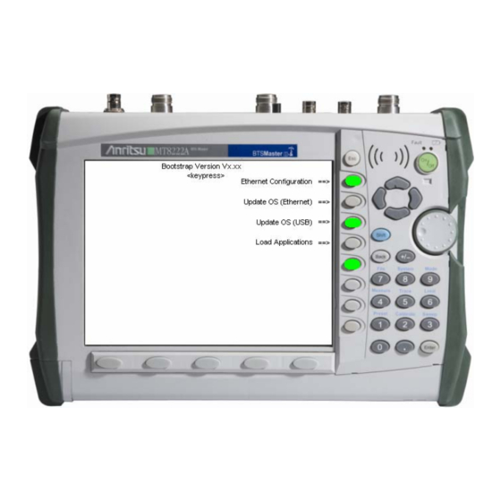 ANRITSU BTSMASTER MT8222A FIRMWARE UPDATE Pdf Download | ManualsLib