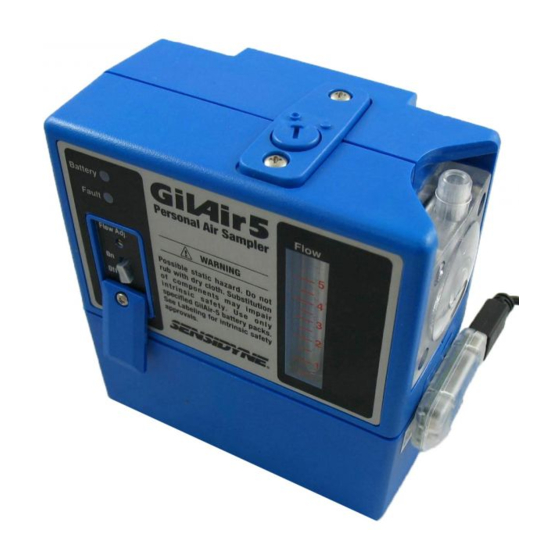 SENSIDYNE GILIAN GILAIR-3 OPERATION & SERVICE MANUAL Pdf Download ...