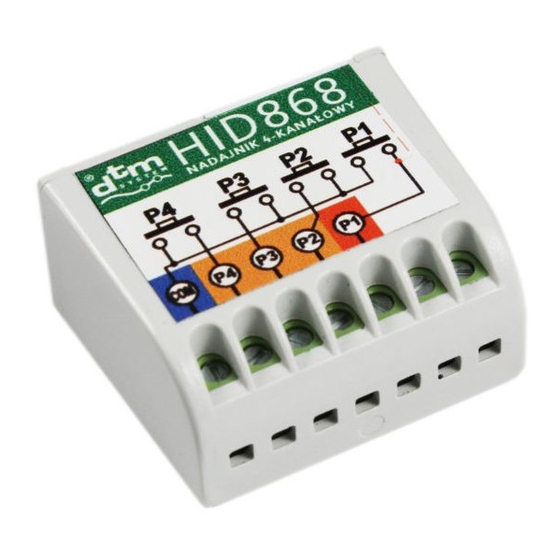DTM HID 868 OPERATING MANUAL Pdf Download | ManualsLib