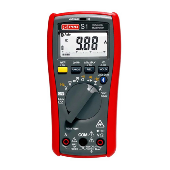 RS PRO S1 INSTRUCTION MANUAL Pdf Download | ManualsLib