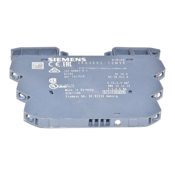 SIEMENS 3RQ301 0AA0 SERIES ORIGINAL OPERATING INSTRUCTIONS Pdf Download ...