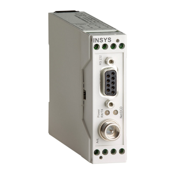 INSYS ICOM GSM SMALL 2.0 MANUAL Pdf Download | ManualsLib