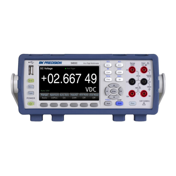 B+K PRECISION 5490C SERIES USER MANUAL Pdf Download | ManualsLib