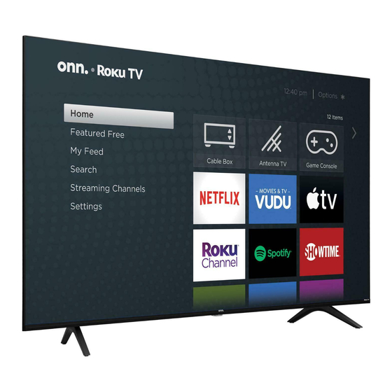 ONN ROKU TV 100021261 QUICK START MANUAL Pdf Download | ManualsLib
