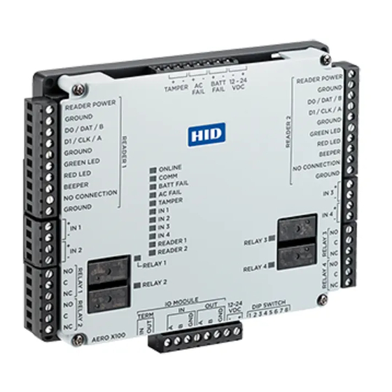 HID AERO X100 INSTALLATION MANUAL Pdf Download | ManualsLib