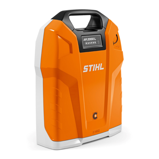 STIHL AR 2000 L INSTRUCTION MANUAL Pdf Download | ManualsLib