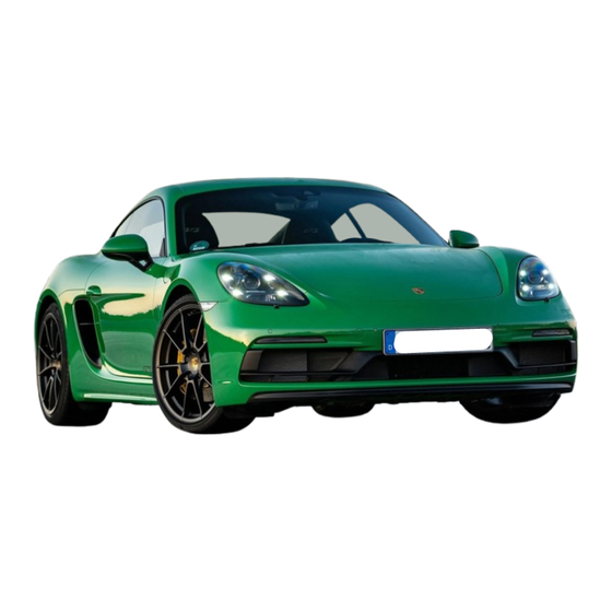 PORSCHE 718 2021 QUICK START MANUAL Pdf Download | ManualsLib