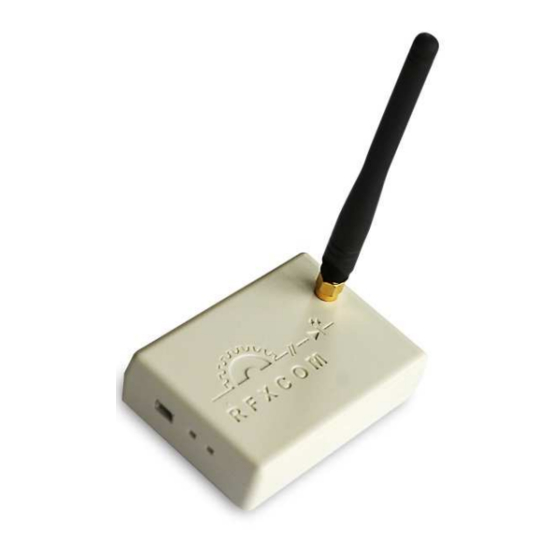 RFXCOM RFXTRX SERIES USER MANUAL Pdf Download | ManualsLib