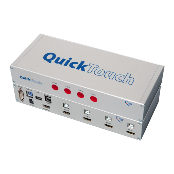 TIS ELECTRONICS QUICKTOUCH 875250 USER MANUAL Pdf Download | ManualsLib