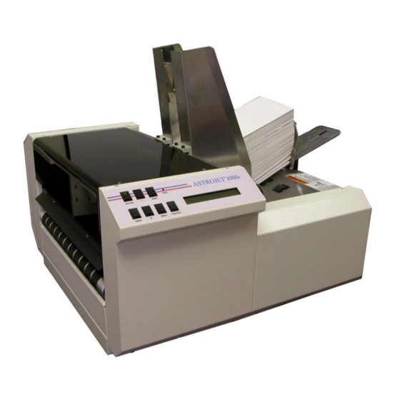 ASTRO MACHINE ASTROJET 1000P OPERATOR'S MANUAL Pdf Download | ManualsLib