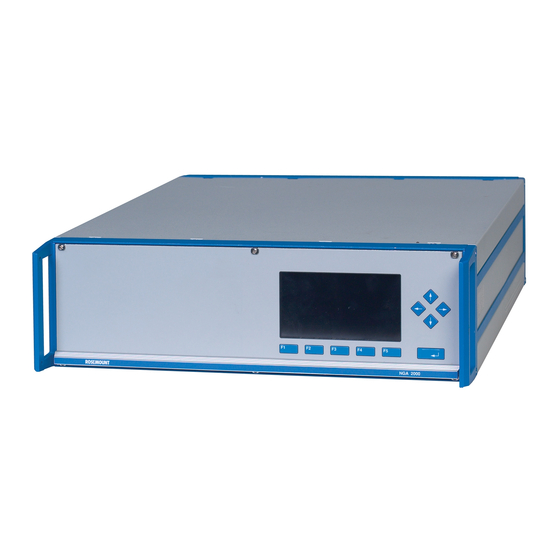 ROSEMOUNT ANALYTICAL NGA 2000 MANUAL Pdf Download | ManualsLib