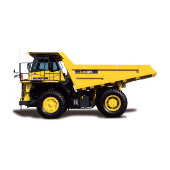 KOMATSU HD325-6 OPERATION & MAINTENANCE MANUAL Pdf Download | ManualsLib