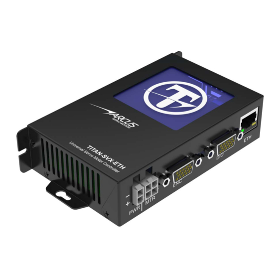 ARCUS TITAN-SVX SOFTWARE MANUAL Pdf Download | ManualsLib