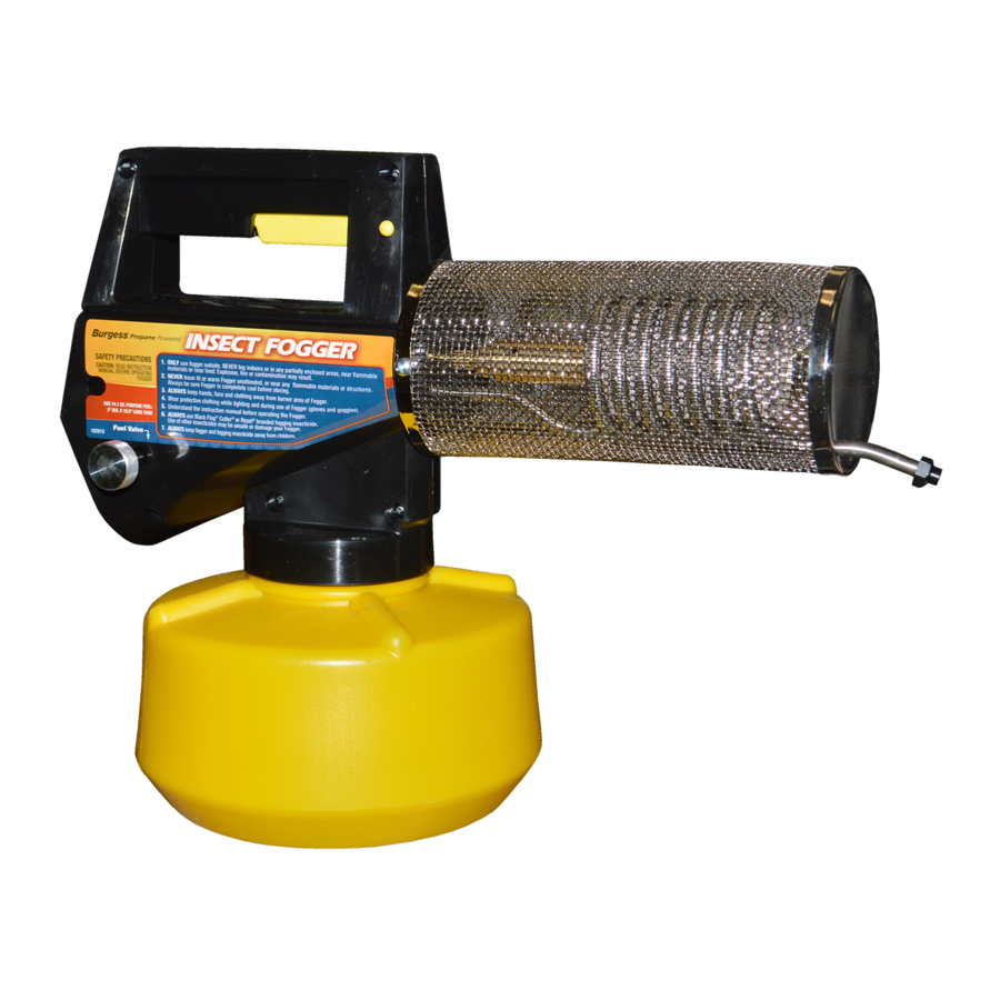 THE FOUNTAINHEAD GROUP BURGESS PORTABLE PROPANE INSECT FOGGER USE AND ...