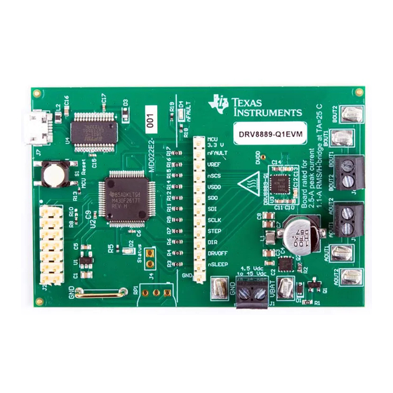 TEXAS INSTRUMENTS DRV8889-Q1EVM USER MANUAL Pdf Download | ManualsLib