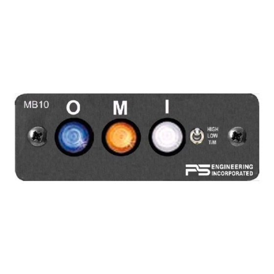 PS ENGINEERING MB10 SERIES PILOT'S MANUAL Pdf Download | ManualsLib