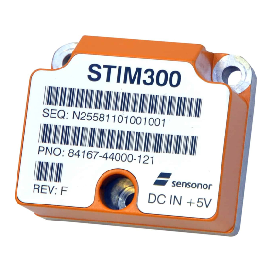 SENSONOR STIM318 USER MANUAL Pdf Download | ManualsLib