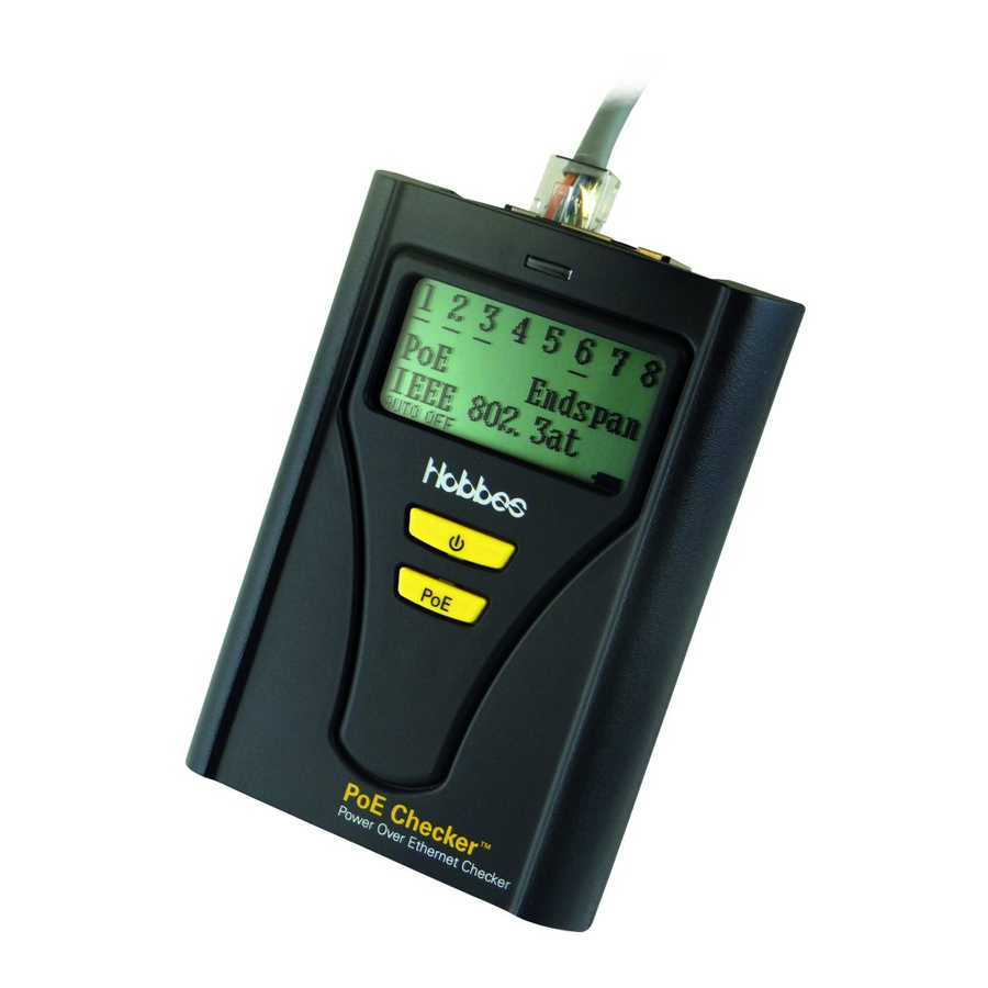 HOBBES POE CHECKER USER MANUAL Pdf Download | ManualsLib