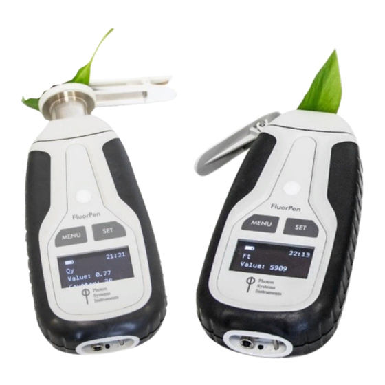 PHOTON SYSTEMS INSTRUMENTS FLUORPEN FP 110 MANUAL AND USER MANUAL Pdf ...