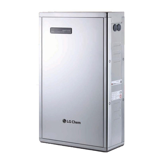 LG CHEM RESU 6.4 EX USER MANUAL Pdf Download | ManualsLib