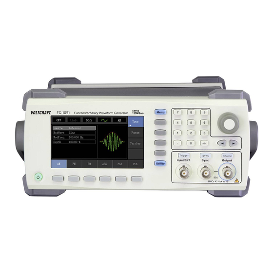 VOLTCRAFT FG 1051 OPERATING INSTRUCTIONS MANUAL Pdf Download | ManualsLib