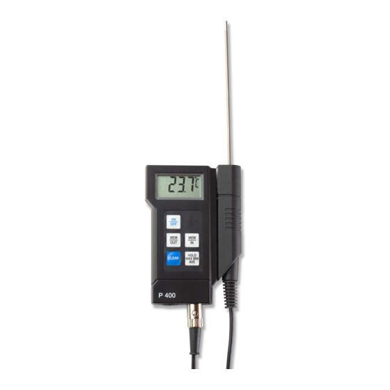 DOSTMANN ELECTRONIC P400 SERIES USER MANUAL Pdf Download | ManualsLib