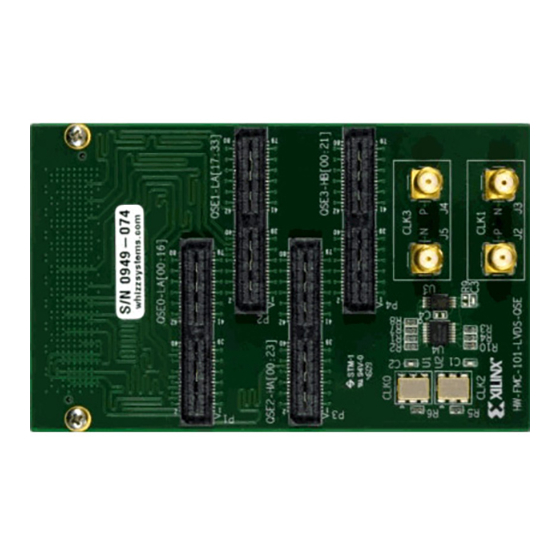 XILINX FMC XM101 LVDS QSE USER MANUAL Pdf Download | ManualsLib