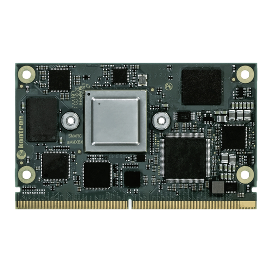 KONTRON SMARC-SAMX8X USER MANUAL Pdf Download | ManualsLib