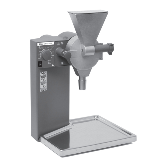 IKA MF 10 OPERATING INSTRUCTIONS MANUAL Pdf Download | ManualsLib