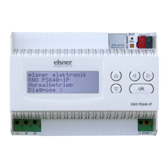 ELSNER KNX PS640-IP INSTALLATION AND ADJUSTMENT Pdf Download | ManualsLib