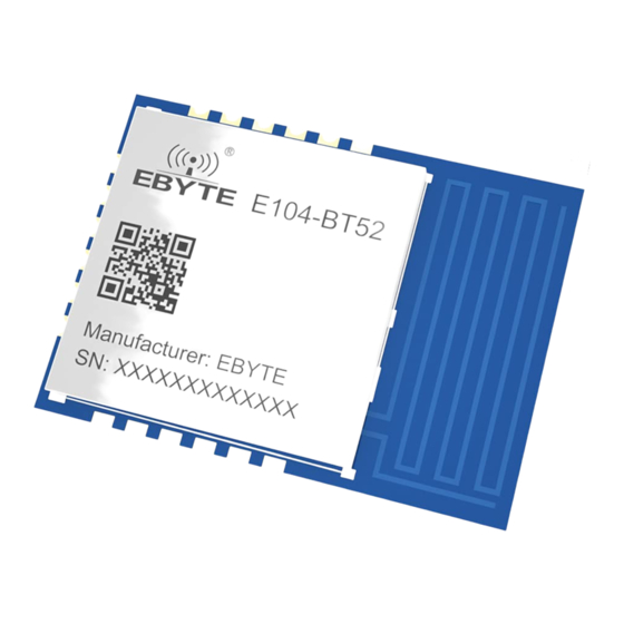 EBYTE E104-BT52 USER MANUAL Pdf Download | ManualsLib