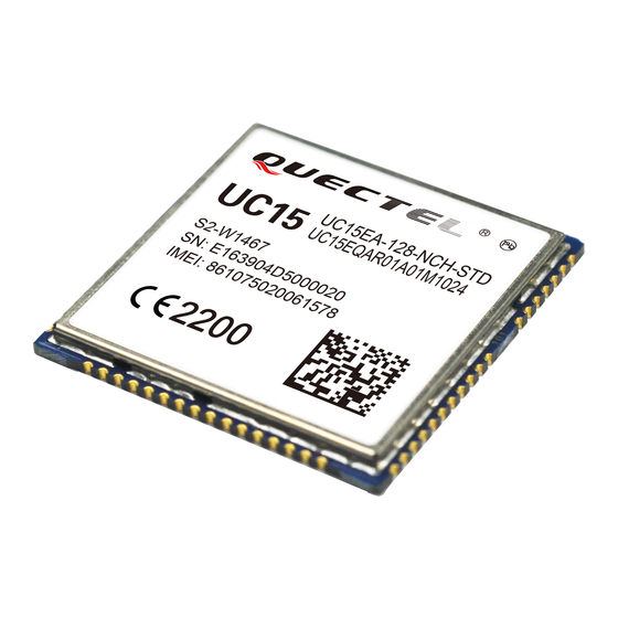 QUECTEL UC15 SERIES HARDWARE DESIGN Pdf Download | ManualsLib