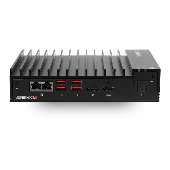 SUPERMICRO SUPERSERVER E100-9W-H USER MANUAL Pdf Download | ManualsLib