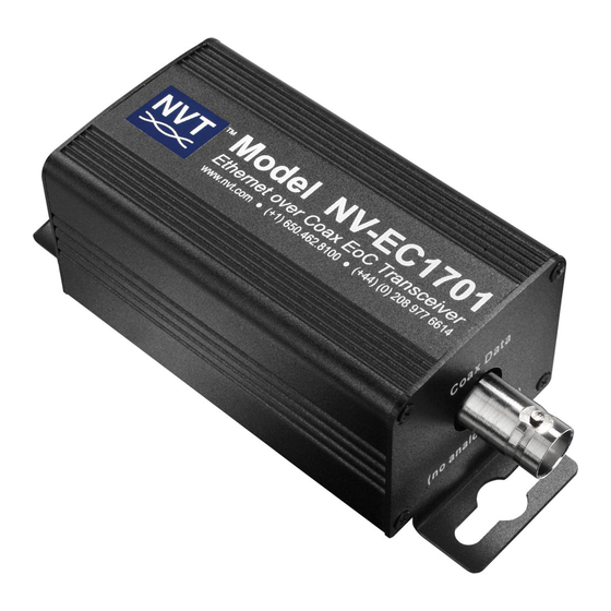 NVT PHYBRIDGE NV-EC1701 CONDENSED INSTALLATION MANUAL Pdf Download ...