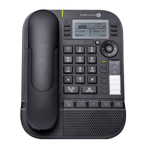 ALCATEL ENTERPRISE 8018 QUICK MANUAL Pdf Download | ManualsLib