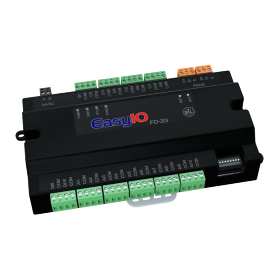 EASYIO FD-20I SERIES USER REFERENCE Pdf Download | ManualsLib