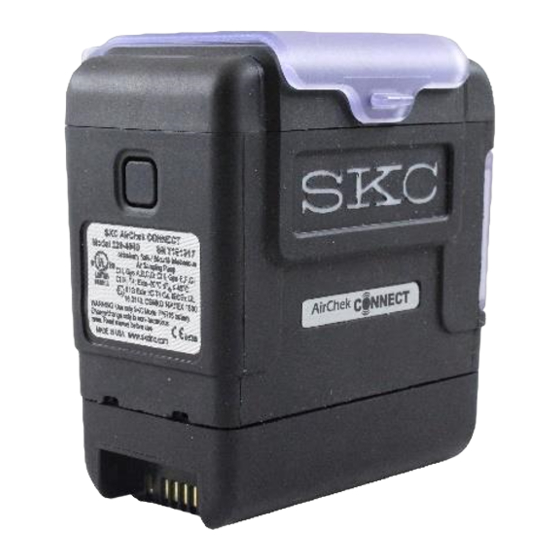 SKC AIRCHEK CONNECT OPERATING INSTRUCTIONS MANUAL Pdf Download | ManualsLib