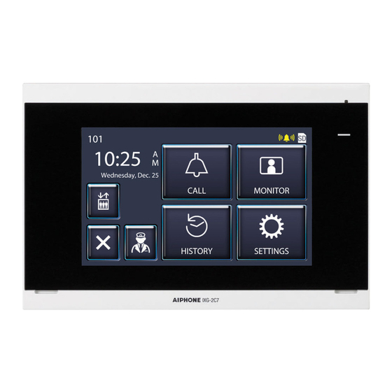 AIPHONE TENANT IXG SERIES OPERATION MANUAL Pdf Download | ManualsLib