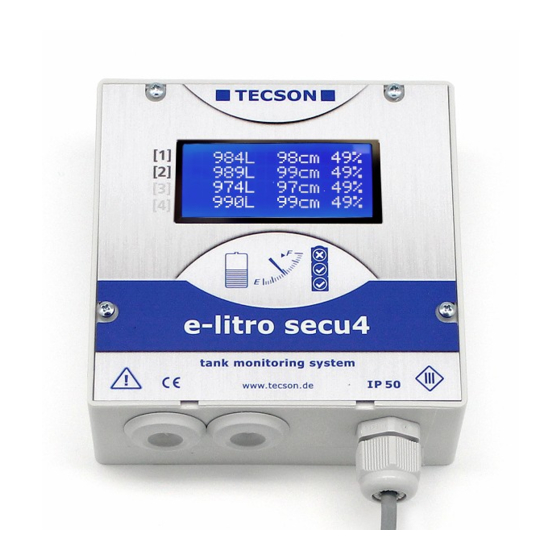 TECSON E-LITRO SERIES START-UP & OPERATION Pdf Download | ManualsLib