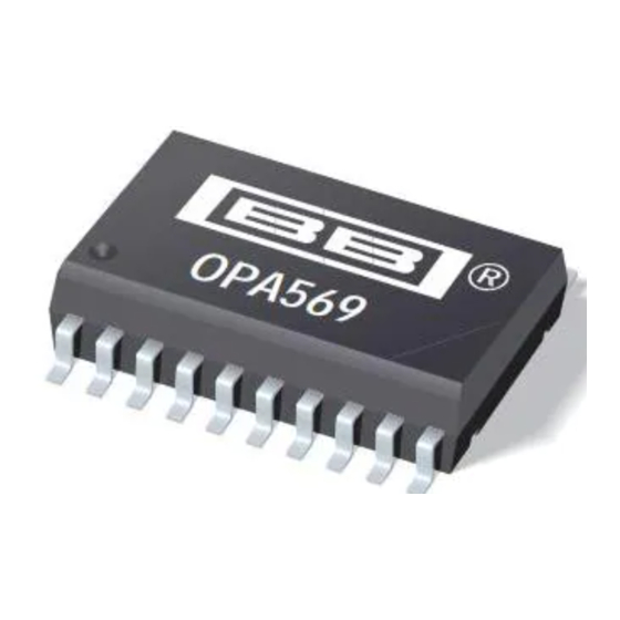 TEXAS INSTRUMENTS BURR-BROWN OPA569 MANUAL Pdf Download | ManualsLib