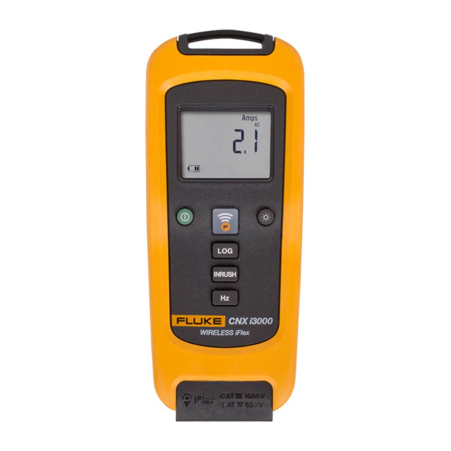 FLUKE CNX I3000 WIRELESS IFLEX CALIBRATION MANUAL Pdf Download | ManualsLib