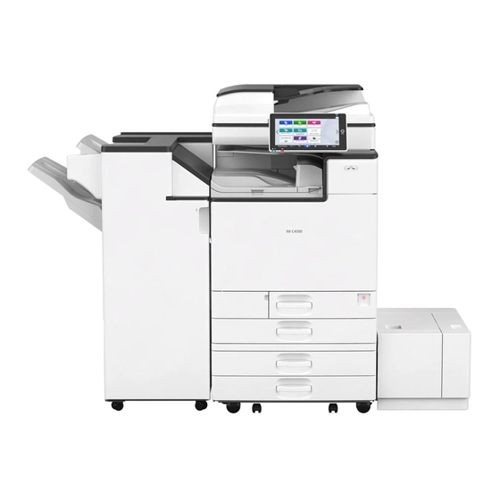 RICOH IM C6000 SERIES QUICK REFERENCE COPY MANUAL Pdf Download | ManualsLib