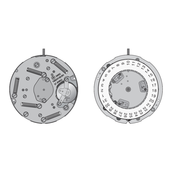 SWATCH ETA 251.292 TECHNICAL COMMUNICATION Pdf Download | ManualsLib