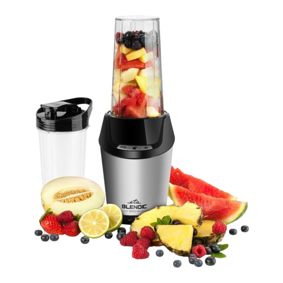 ETA BLENDIC PREMIUM 4011 INSTRUCTIONS FOR USE MANUAL Pdf Download ...