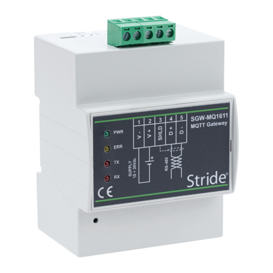 STRIDE MQTT MANUAL Pdf Download | ManualsLib