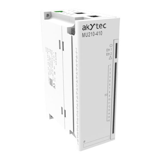 AKYTEC MU210-410 USER MANUAL Pdf Download | ManualsLib