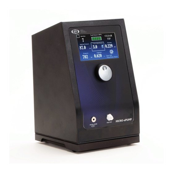 WPI MICRO-EPUMP INSTRUCTION MANUAL Pdf Download | ManualsLib