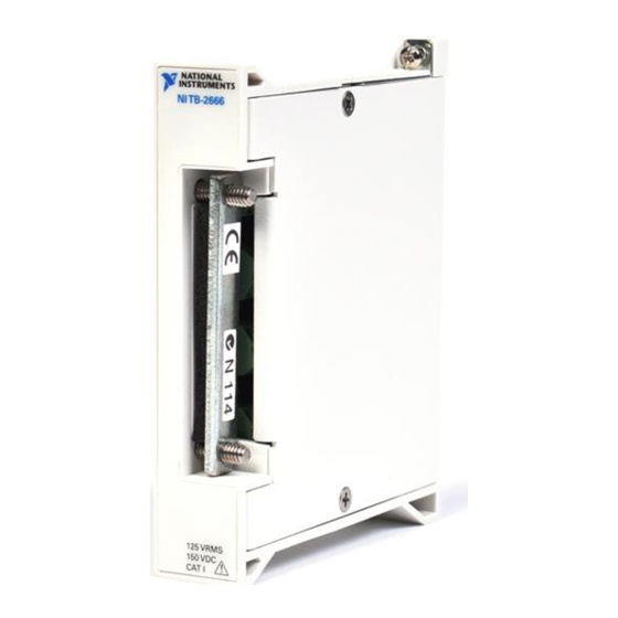 NATIONAL INSTRUMENTS TB-2666 INSTALLATION INSTRUCTIONS MANUAL Pdf ...