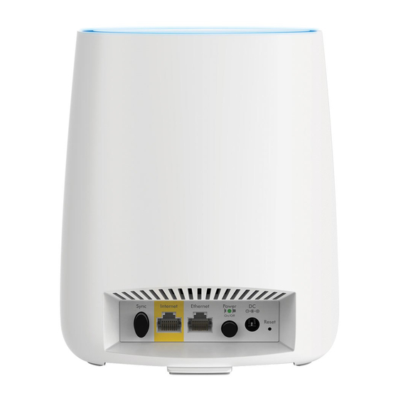 NETGEAR ORBI RBR20 QUICK REFERENCE Pdf Download | ManualsLib