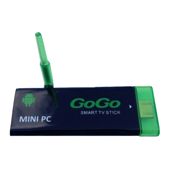 GOGO SMART TV STICK USER MANUAL Pdf Download | ManualsLib